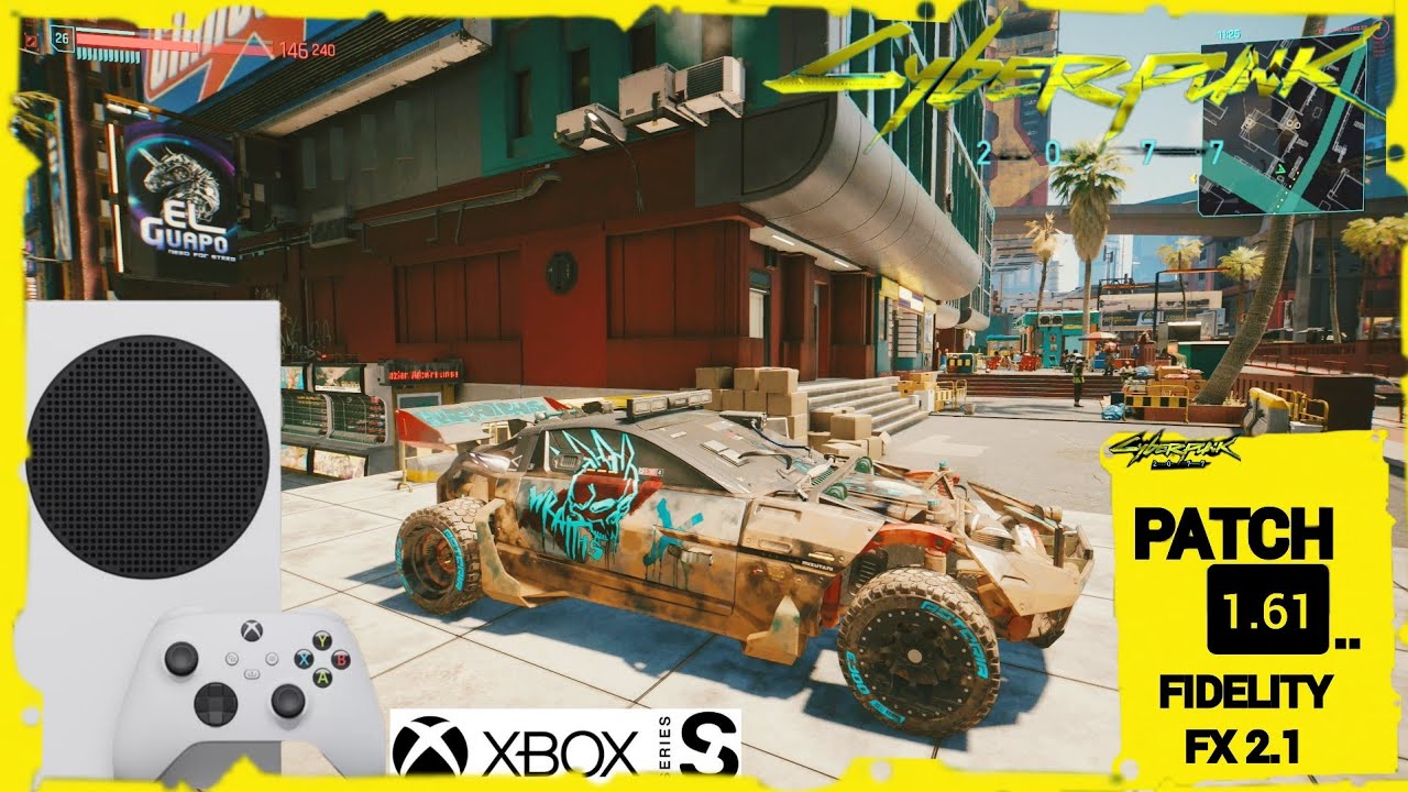 [Cyberpunk 2077] - 60fps - patch 1.61 - Fidelity fx 2.1 Xbox series s ...