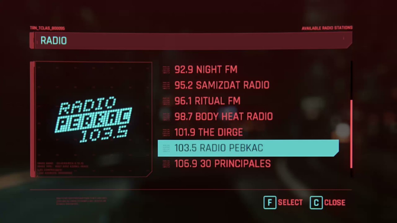 Cyberpunk 2077 - Radio - PEBKAC 103.5 - Cyberpunk 2077 videos