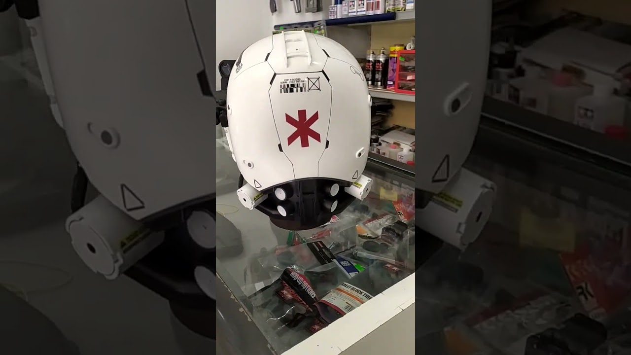 Cyberpunk 2077 Trauma Team Helmet 3d printed - Cyberpunk 2077 videos