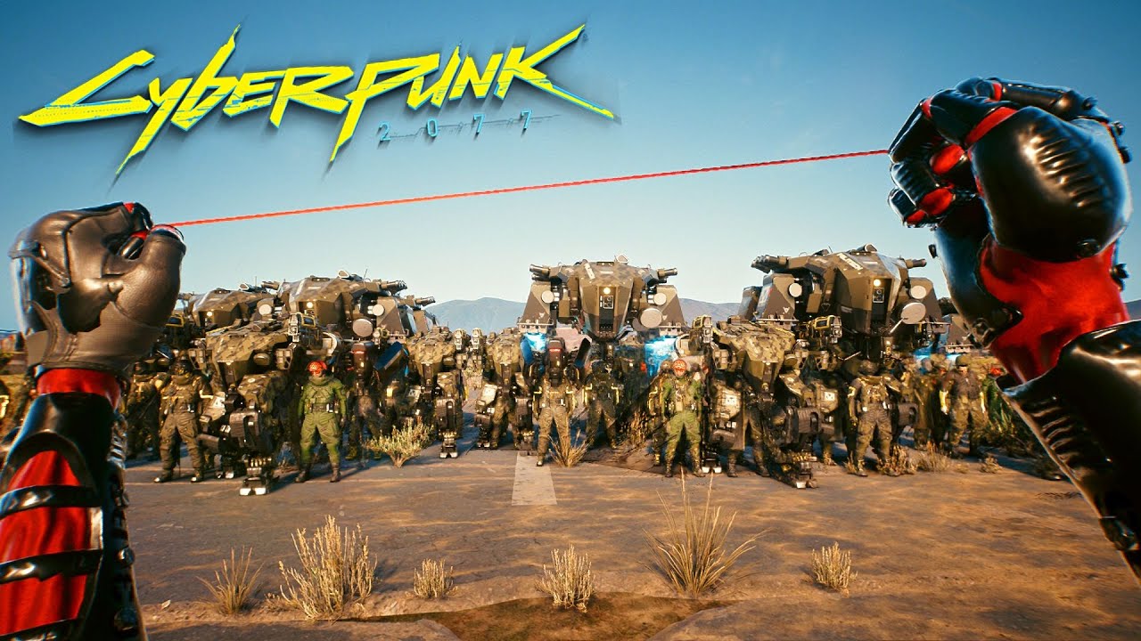 Monowire VS Militech ARMY - Cyberpunk 2077 - Cyberpunk 2077 videos