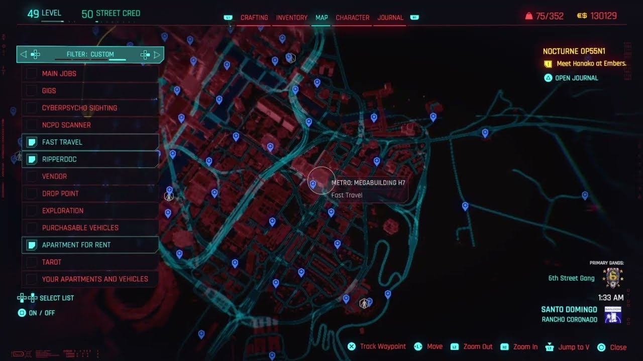 Cyberpunk 2077 | All Fast Travel Points as of V1.5 | Frequent Flyer ...