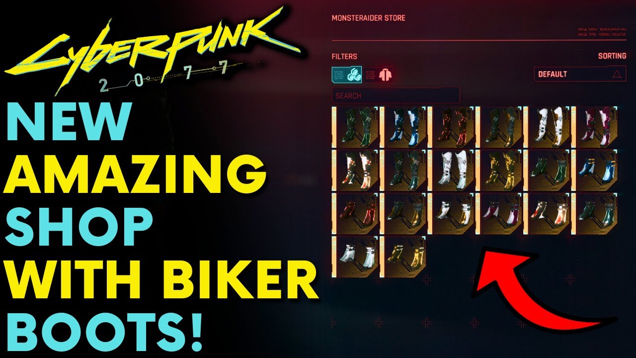 Cyberpunk 2077 - New Amazing Biker Boots Shop! [Mod] - Cyberpunk 2077 ...