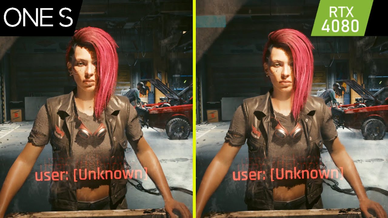 Cyberpunk 2077 Overdrive RTX 4080 vs Xbox One S Graphics Comparison ...