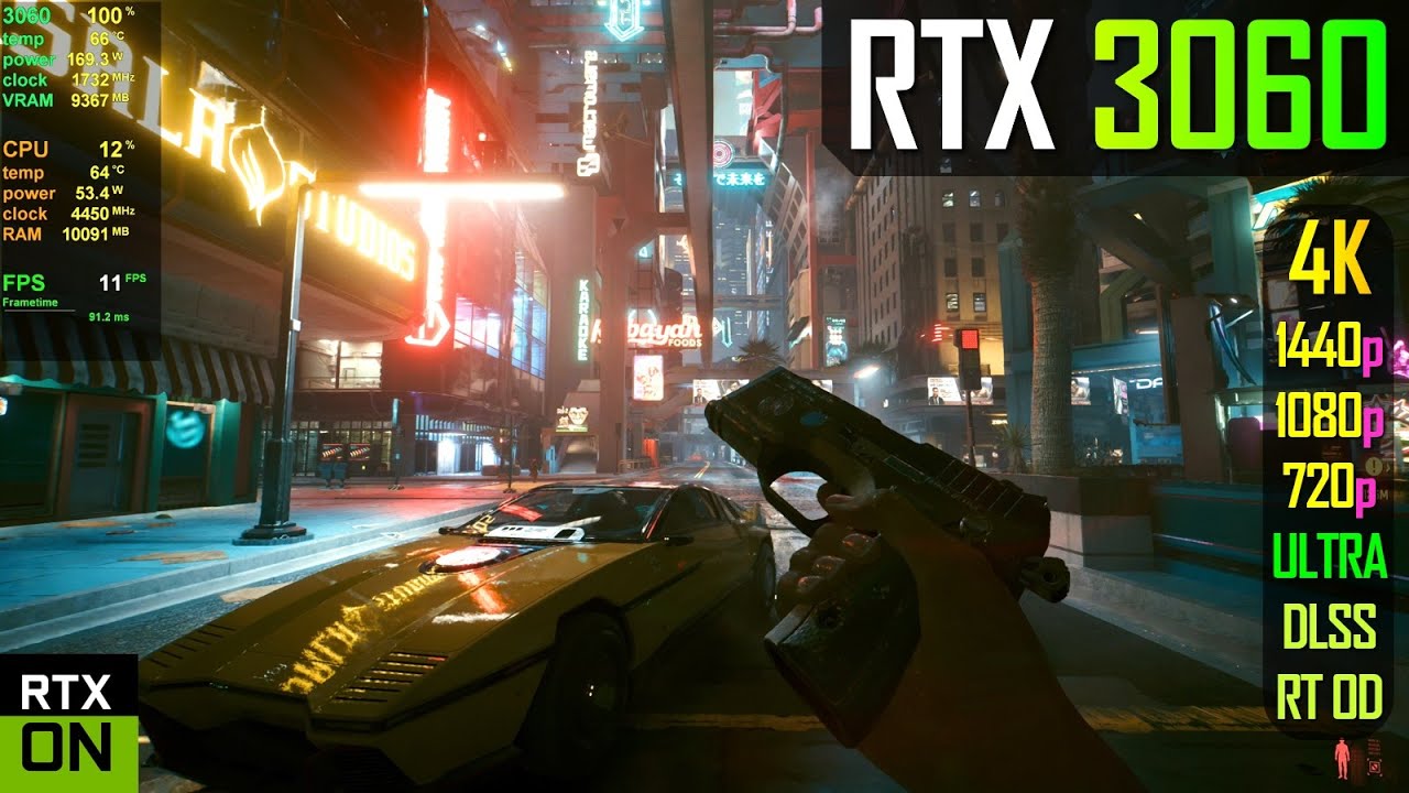 RTX 3060 - Cyberpunk 2077 with RT Overdrive! - Cyberpunk 2077 videos