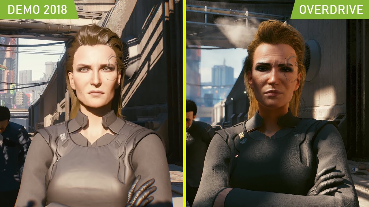 Cyberpunk 2077 2018 Demo vs 2023 Overdrive Update Graphics Comparison ...