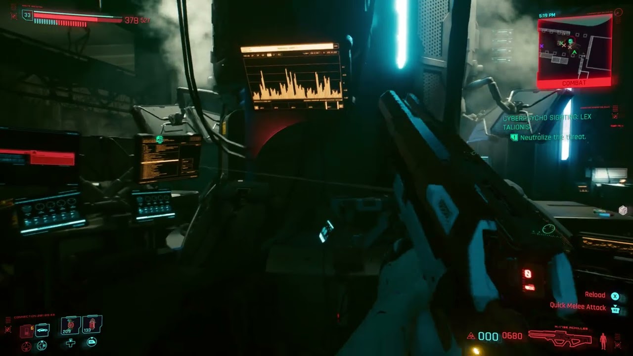 Cyberpunk 2077 Cyber psycho sightings Lex Talonis on RTX 4090 path ...