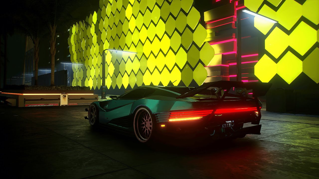 Cyberpunk 2077 Intense Down Town Night Asmr Ambience Rt Overdrive