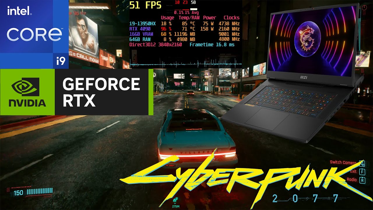 Cyberpunk 2077 Max Settings: Full Path Tracing 4K DLSS 3 | MSI Titan ...