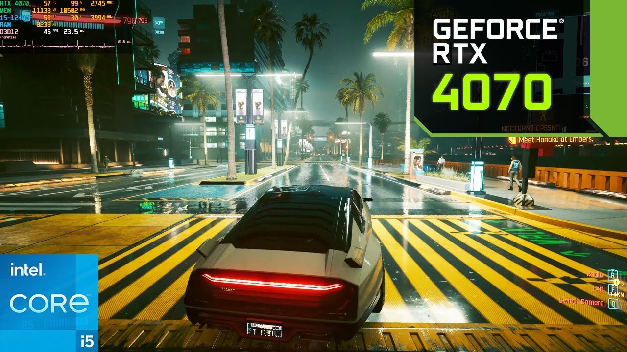 Cyberpunk 2077 Ray Tracing : RTX 4070 12GB : 4K Ultra Graphics, DLSS 3 ...
