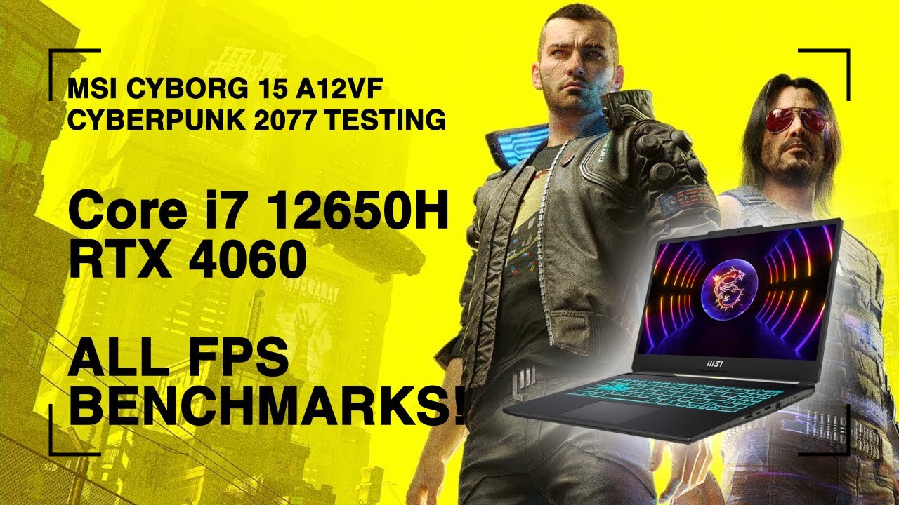 RTX 4060 + Intel i7 12650H Cyberpunk 2077 Benchmarking all settings ...