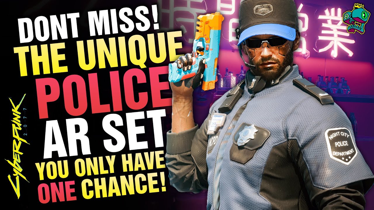Unique! Get the AMAZING POLICE AR Set in CYBERPUNK 2077 - Cyberpunk ...