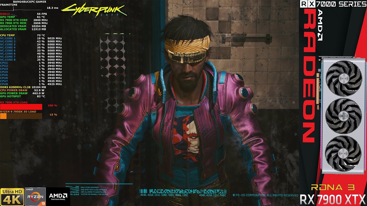 Cyberpunk 2077 Ray Tracing FSR 4K | RX 7900 XTX | R9 7950X 3D ...
