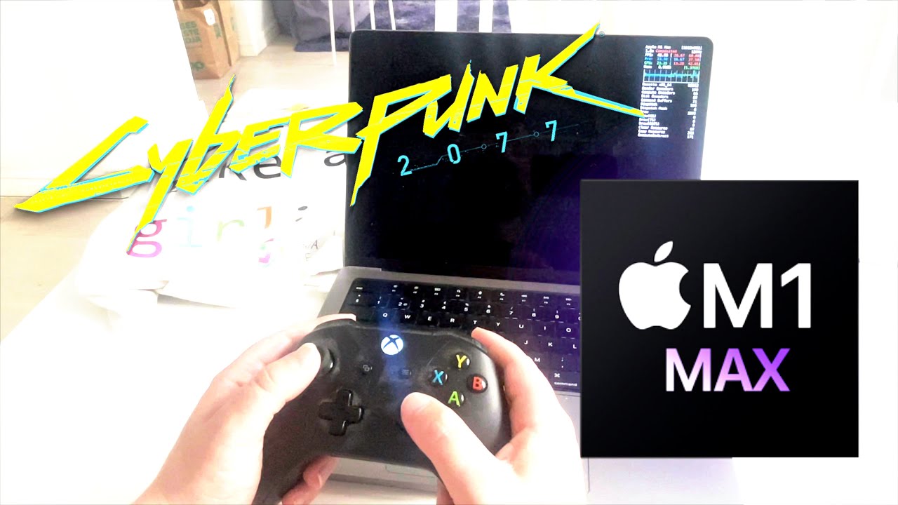 Cyberpunk 2077 on Macbook Pro M1 Max with Game Porting Toolkit and Xbox ...