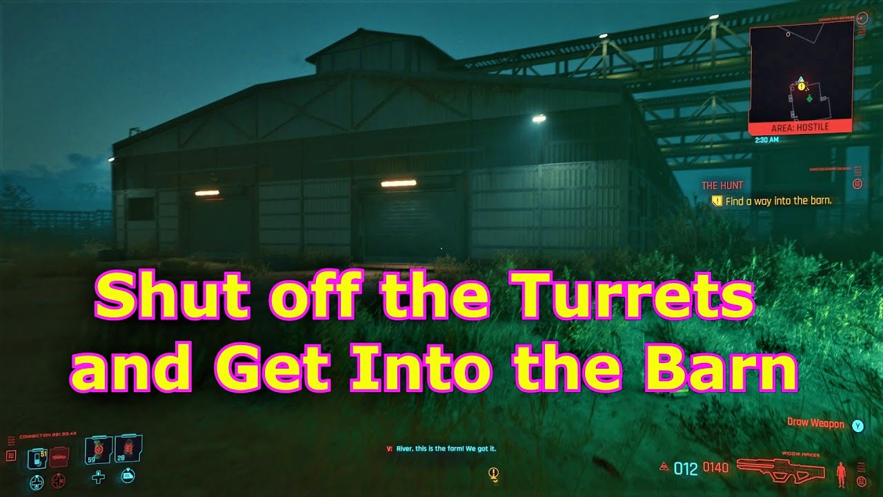 How to Shut Off the Turrets - Cyberpunk 2077 - The Hunt - Find a Way ...