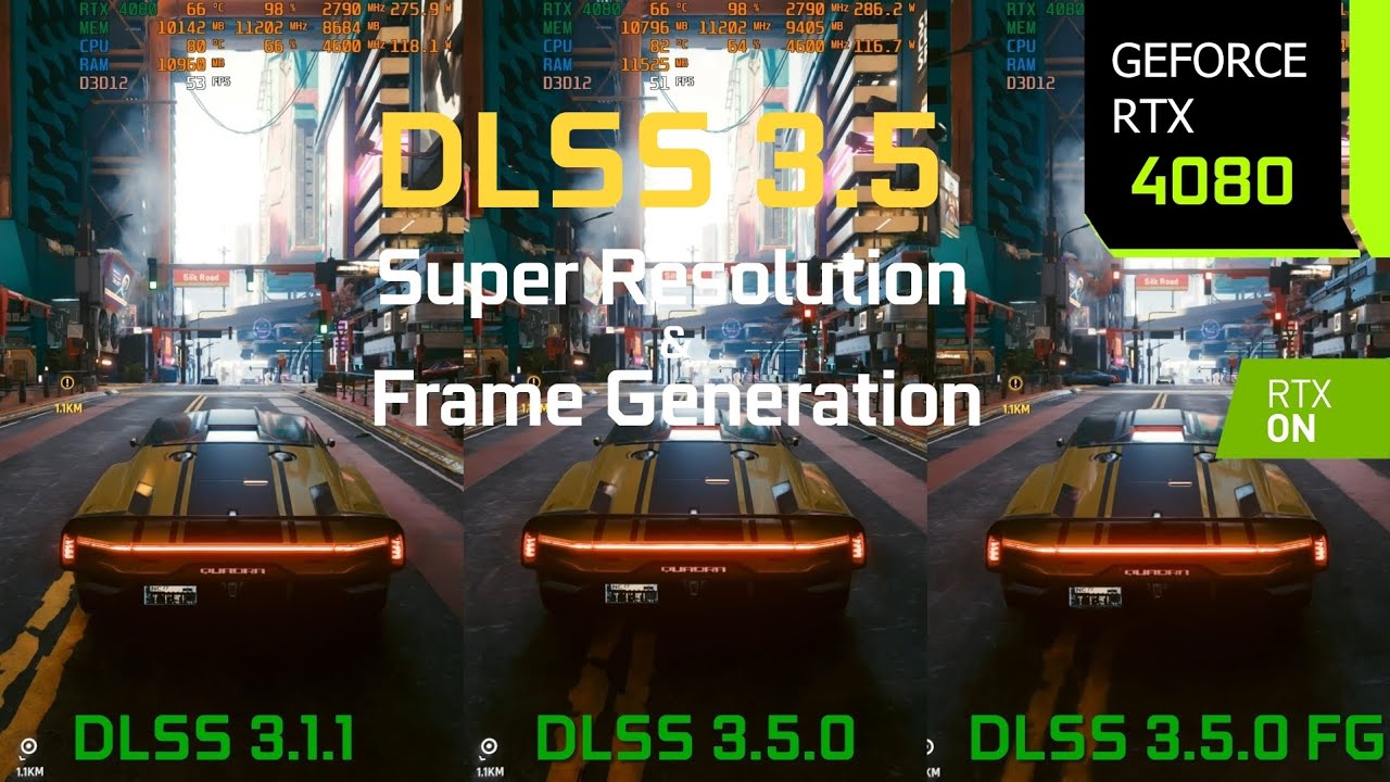 Cyberpunk 2077 | 1440p DLSS 3.1.1 vs DLSS 3.5.0 - Significant Image Quality Improvements | RTX ...