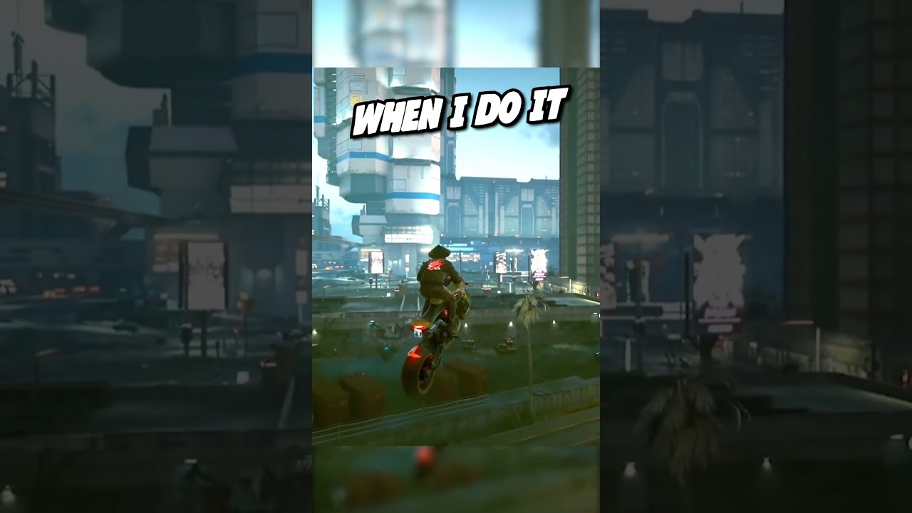 Cyberpunk 2077 Comparing CDProjektRed's Bike Jump With Mine - Cyberpunk 2077 videos