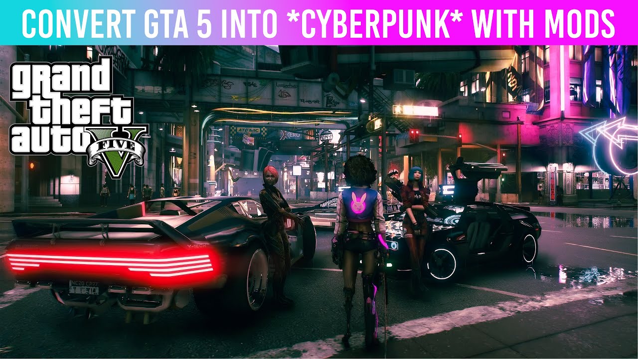 I Turned GTA 5 into a Cyberpunk 2077 (Using Mods) - Cyberpunk 2077 videos