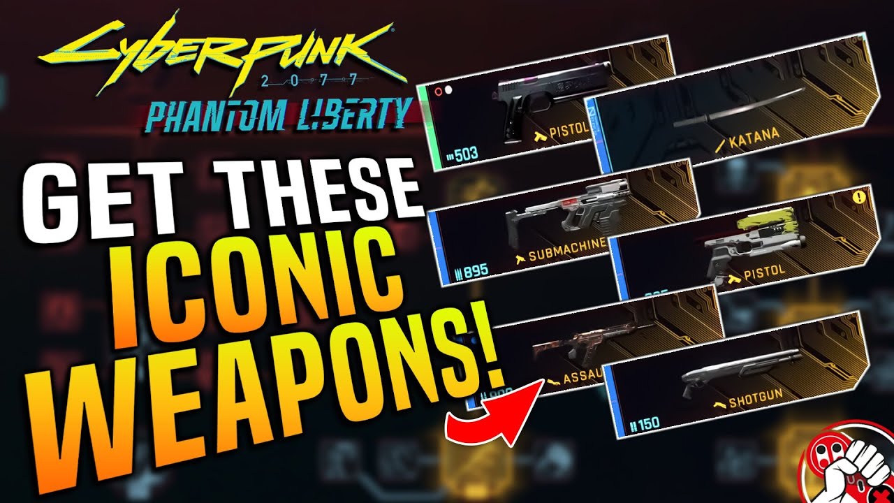 12 AMAZING Iconic Weapons YOU NEED! in CYBERPUNK 2077 Update 2.0 ...