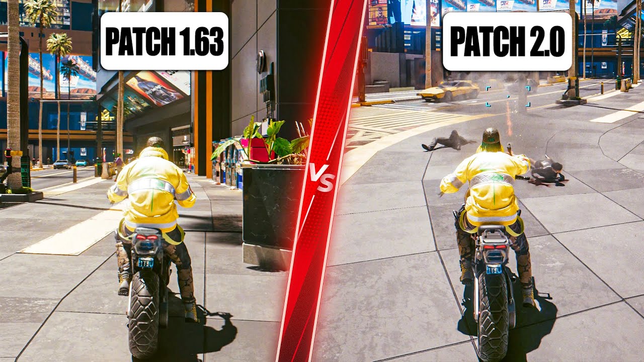 Cyberpunk 2077 1.63 vs 2.0 Patch - Direct Comparison! Attention to ...