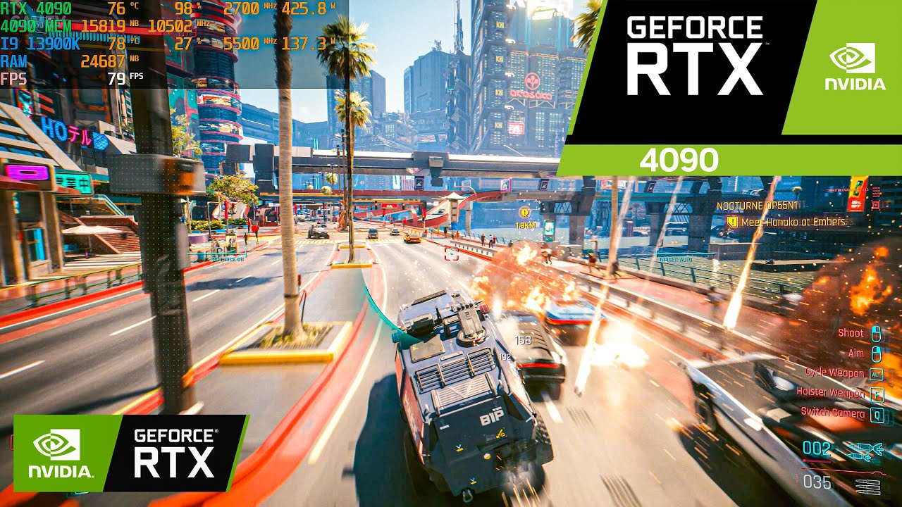 Cyberpunk 2077 Patch 2.0 Cyberpsycho | RTX 4090 24GB ( 4K Ultra ...