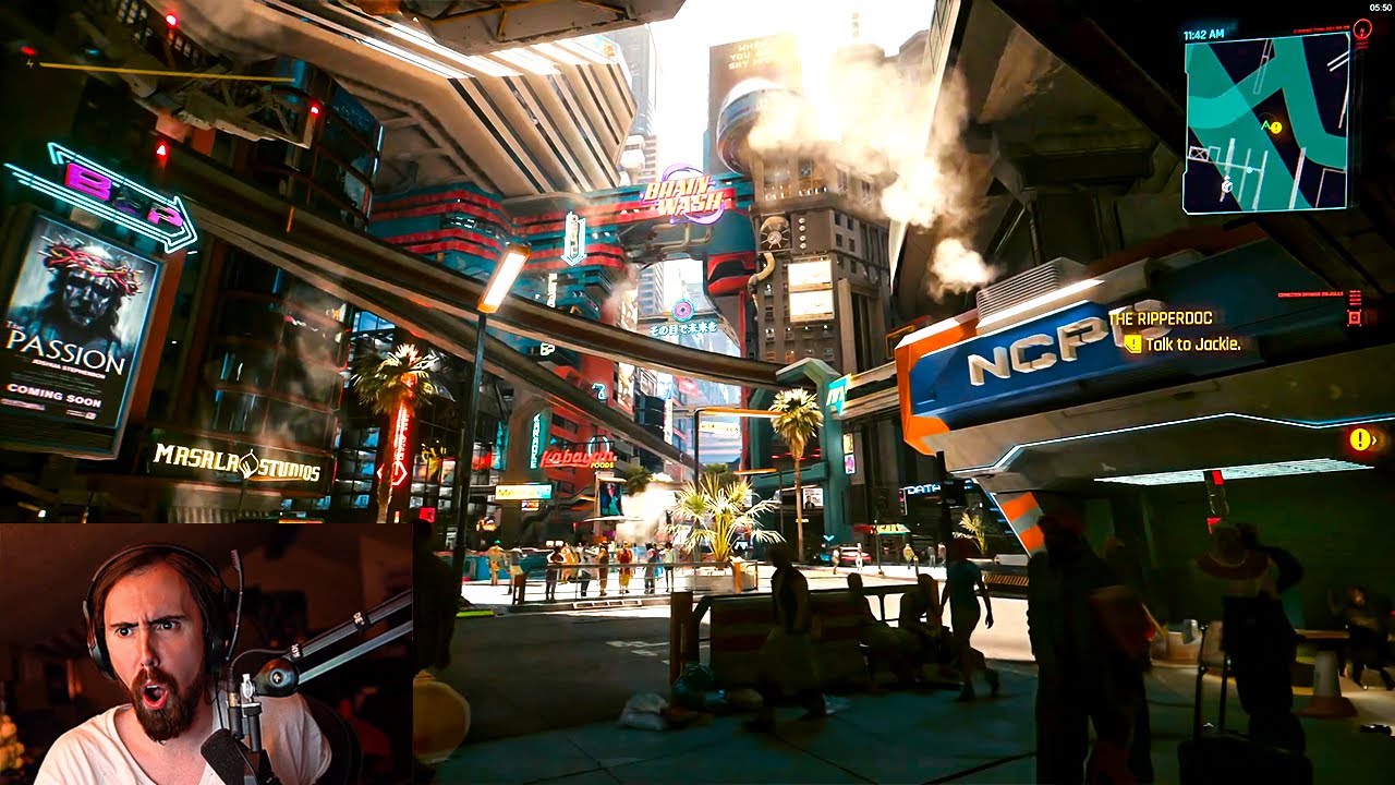 Asmon BLOWN AWAY by Cyberpunk 2077 - Cyberpunk 2077 videos