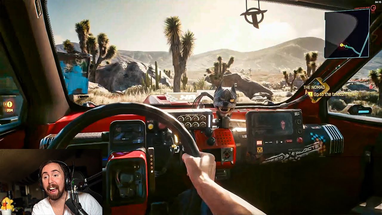 Asmon Tries Driving in Cyberpunk 2077 Patch 2.0 - Cyberpunk 2077 videos