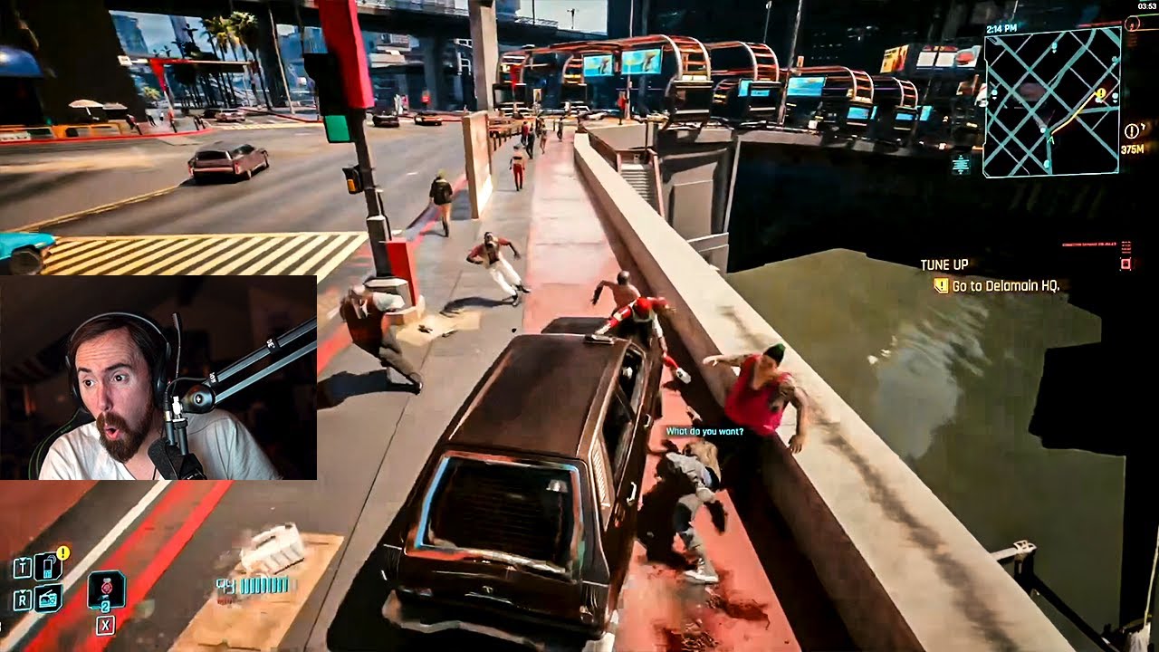 Asmon outsmarts Cyberpunk 2077 AI - Cyberpunk 2077 videos