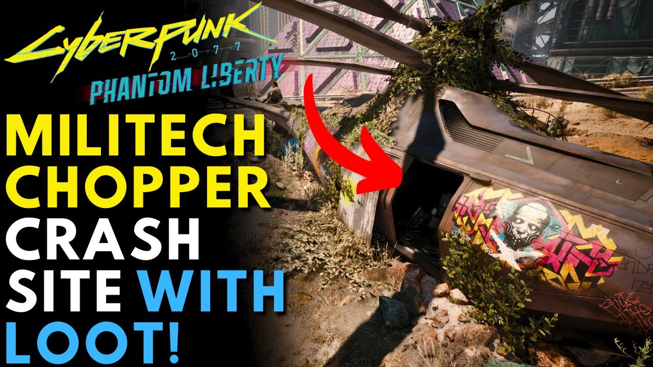 Cyberpunk 2077 Phantom Liberty - Militech Helicopter Crash Site With Secret Loot! - Cyberpunk ...