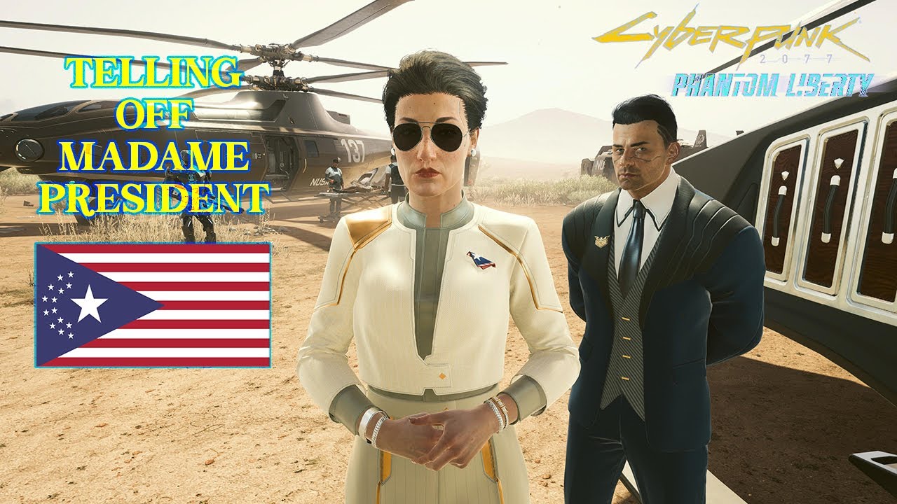 Telling off the President of the NUSA - Cyberpunk 2077: Phantom Liberty ...