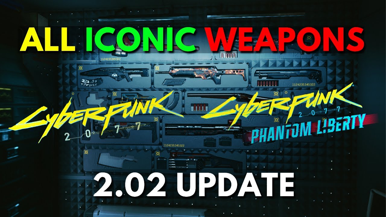 ALL ICONIC Weapons In Cyberpunk 2077 & Phantom Liberty DLC - Locations ...