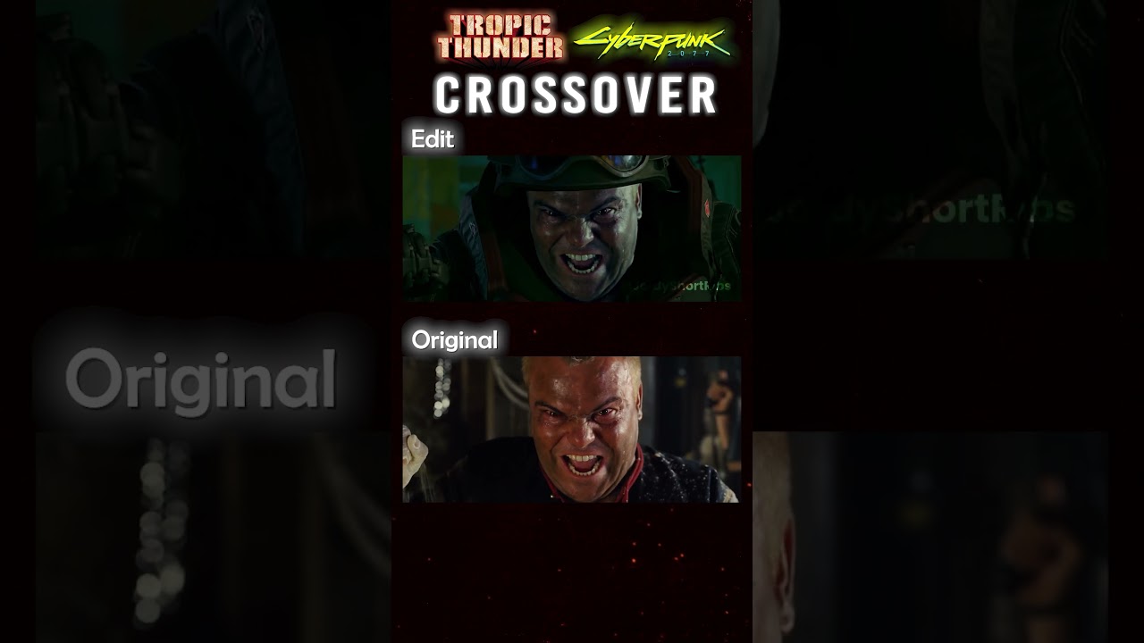 Jack Black in Cyberpunk 2077 Before and After VFX - Cyberpunk 2077 videos