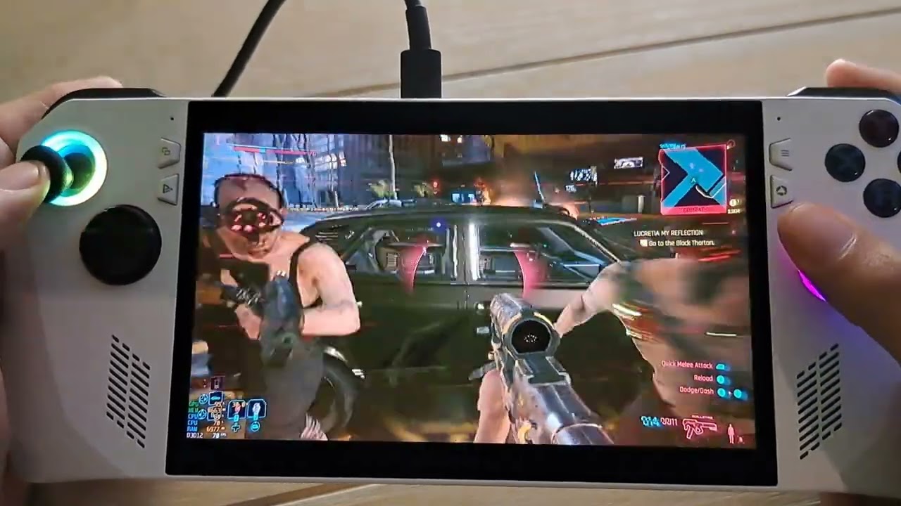 Asus ROG Ally / Cyberpunk 2077 / Improved FPS - FSR 3.0 / No Ghosting ...