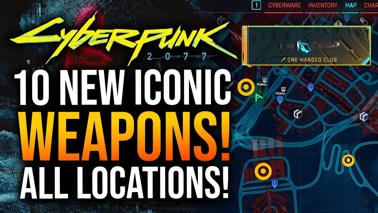 Cyberpunk 2077 - ICONIC WEAPONS IN UPDATE 2.1! - Cyberpunk 2077 videos