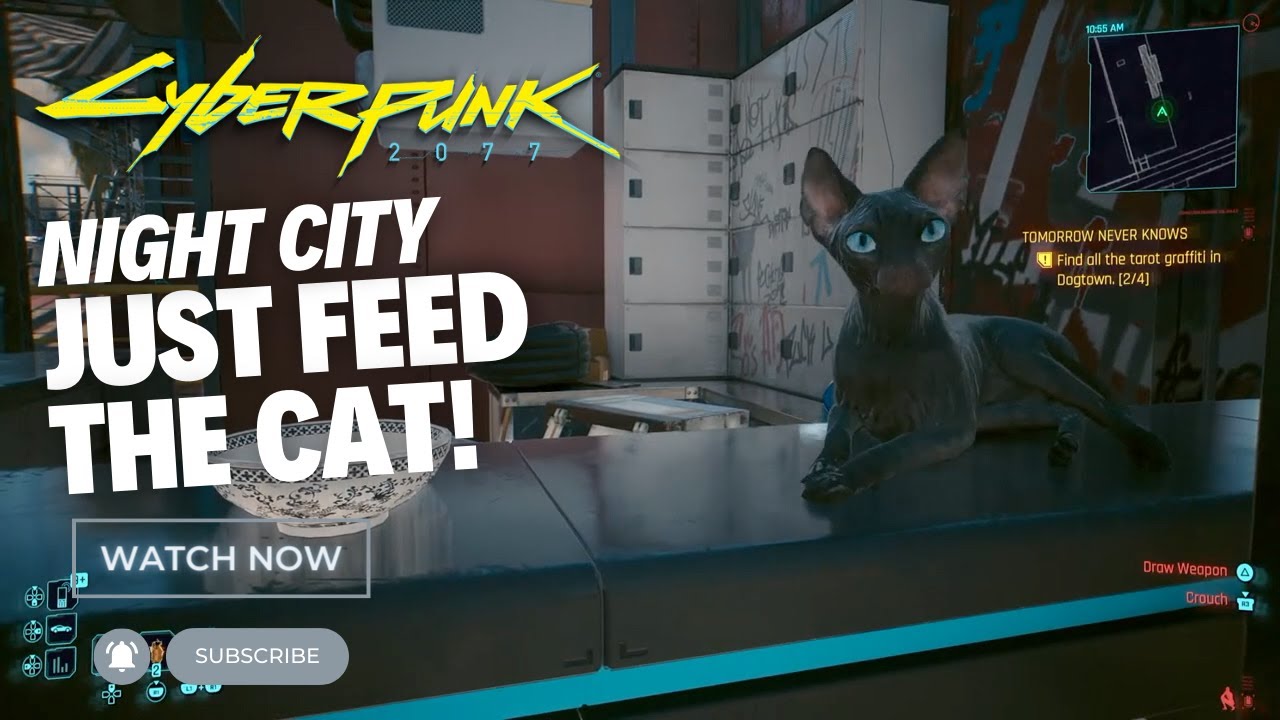 Cyberpunk 2077 Just Feed The Cat! - Cyberpunk 2077 videos