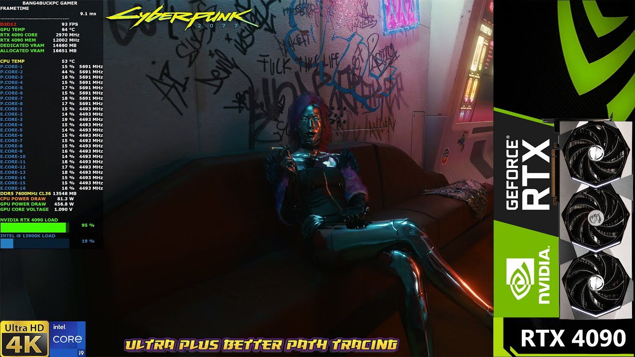 Cyberpunk 2077 Ultra Plus Better Path Tracing Mod DLSS 4K | RTX 4090 ...