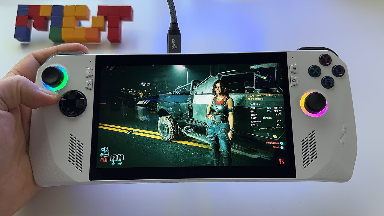 Cyberpunk 2077 - playing in 1080p + FSR 2.1 on Asus Rog ALLY | gameplay ...