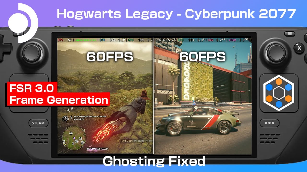 FSR 3 Steam Deck - Hogwarts Legacy , Cyberpunk 2077 - UI Ghosting Fixed ...