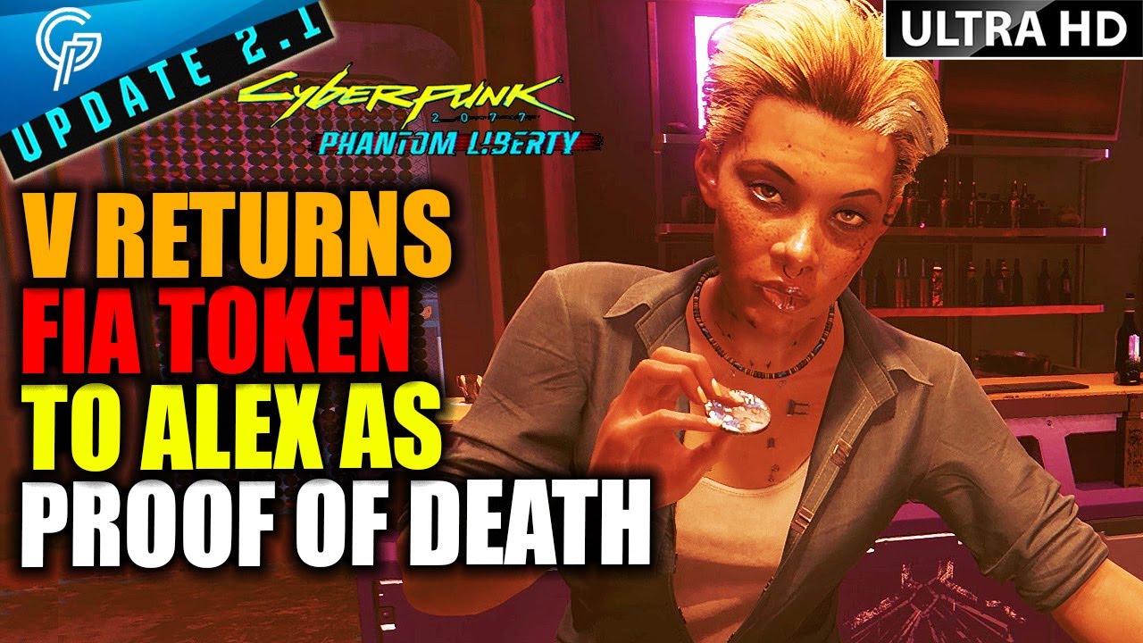 V RETURNS HIS FIA TOKEN To Alex | Cyberpunk 2077 PHANTOM LIBERTY ...