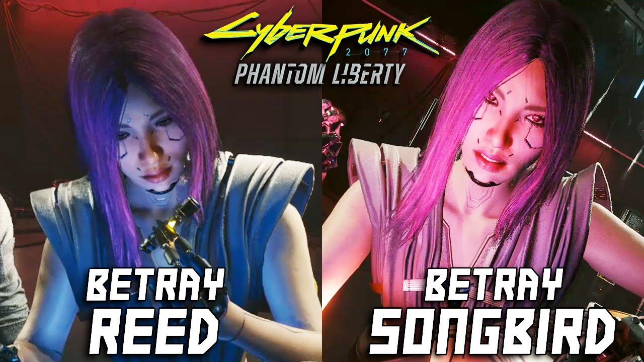 Cyberpunk 2077 Phantom Liberty - Betray Reed vs Betray Songbird (Male V ...