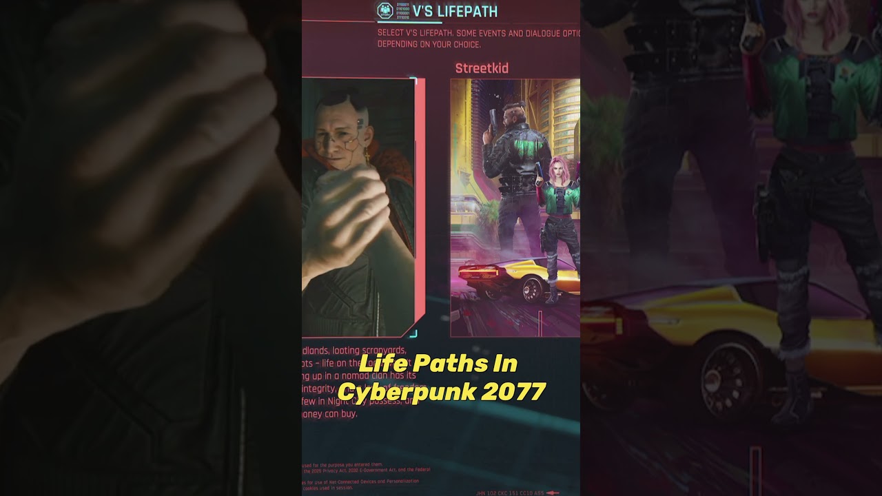 Lifepath Choices in Cyberpunk 2077 - Cyberpunk 2077 videos