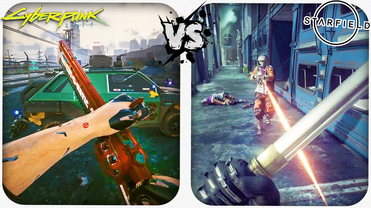 Melee Combats in Starfield vs. Cyberpunk 2077 - Cyberpunk 2077 videos