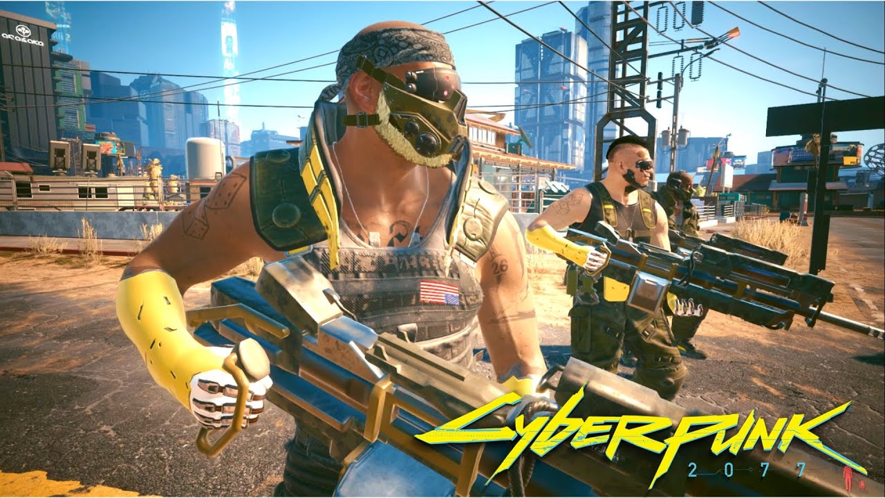 Militech HMG vs Police | Cyberpunk 2077 - Cyberpunk 2077 videos