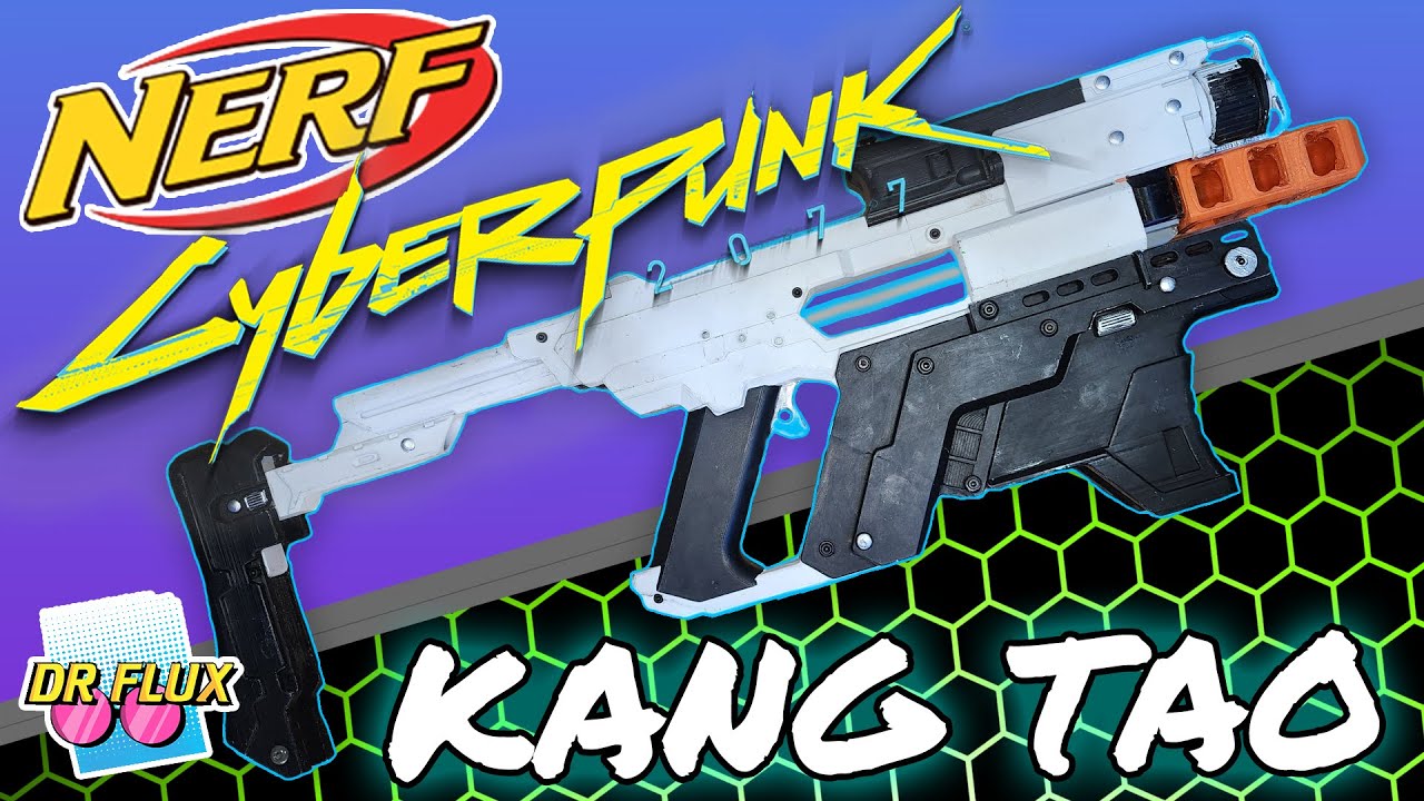 A Nerf Cyberpunk 2077 Smartgun - The Kang Tao Dian Blaster - Cyberpunk ...