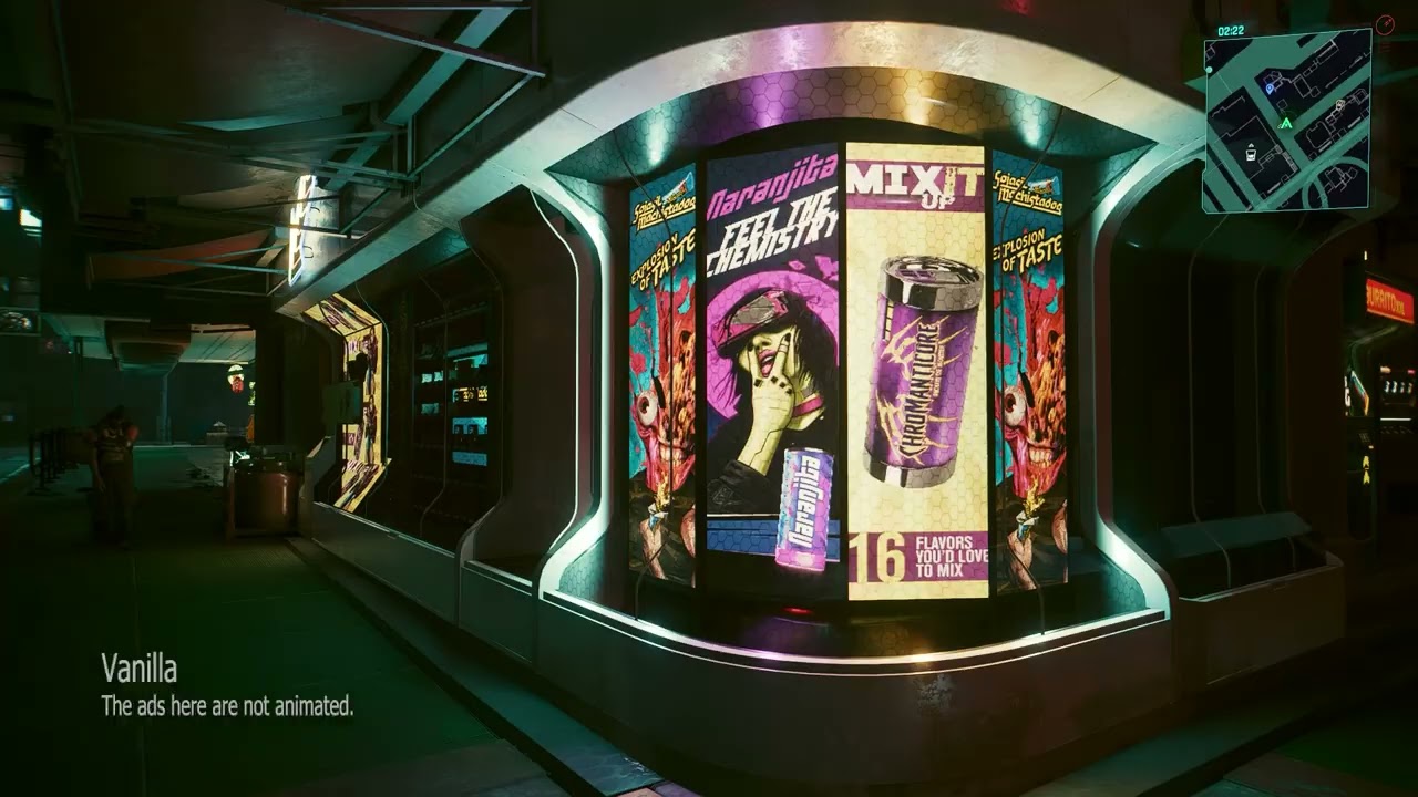 Cyberpunk 2077 - Enable Advert Animations (Ads) - Cyberpunk 2077 videos