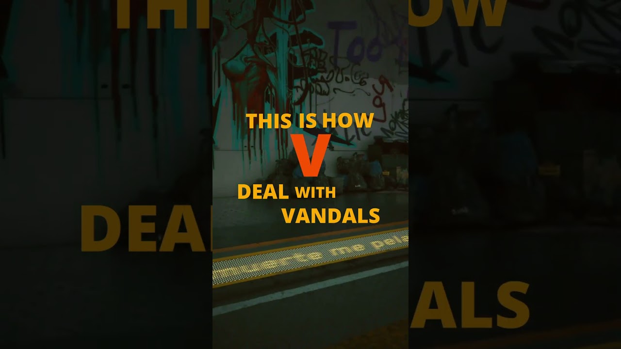 How Netrunner V Deal With Vandals - Cyberpunk 2077 - Cyberpunk 2077 videos