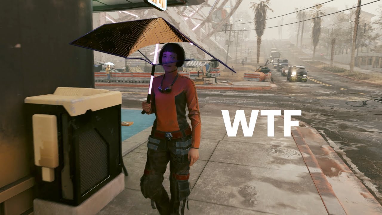 Normal Umbrellas Mod | Cyberpunk 2077 - Cyberpunk 2077 videos