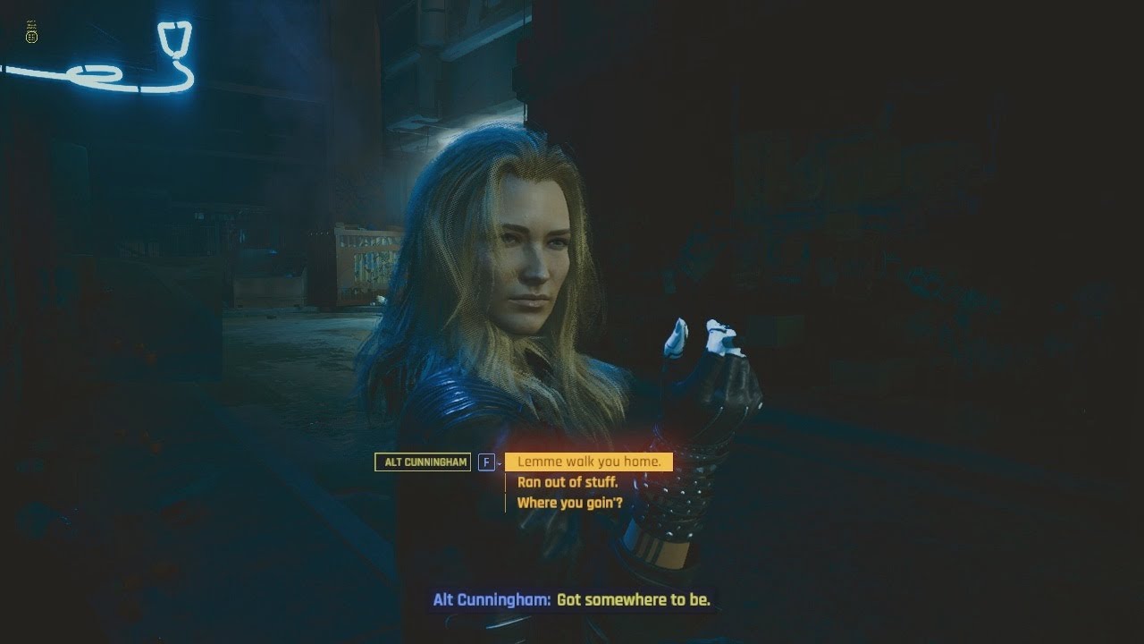 Two missable dialogue lines with Alt in Cyberpunk 2077 - Cyberpunk 2077 ...