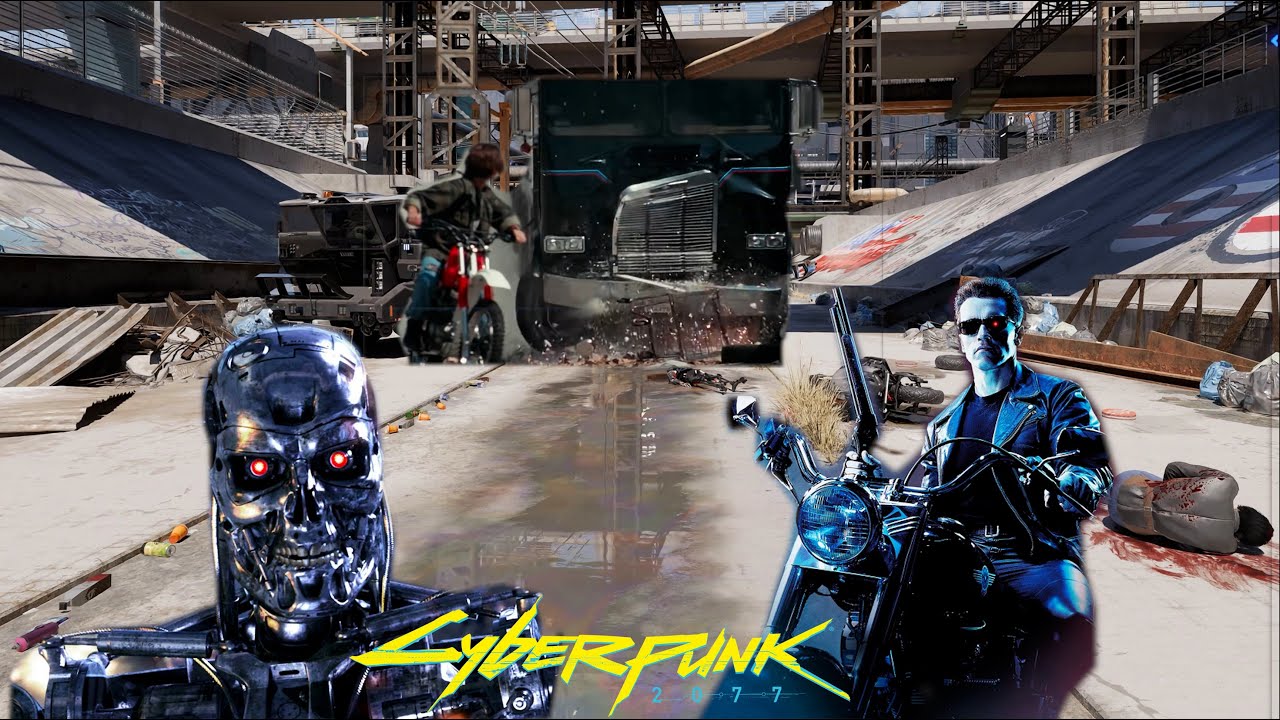 Terminator 2 Truck Scene | Cyberpunk 2077 | Easter Egg - Cyberpunk 2077 ...