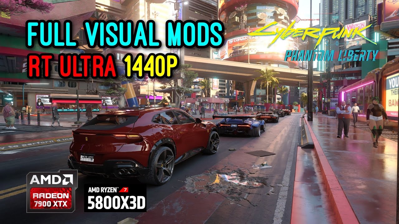 Cyberpunk 2077 Full Visual Mods, 1440p RT Ultra, 7900XTX | 5800X3D - Cyberpunk 2077 videos