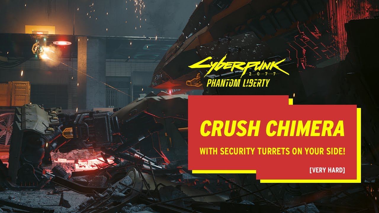 Cyberpunk 2077 Phantom Liberty - Crush Chimera With Security Turrets On ...